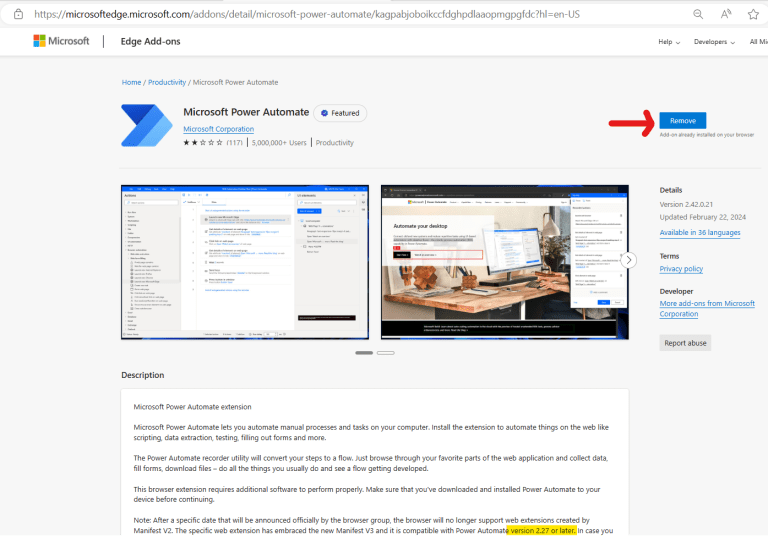 Install Power Automate Desktop Extensions – PenBot_RPA