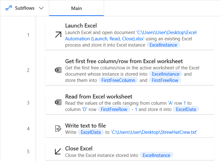 Create Subflow in Power Automate Desktop – PenBot_RPA