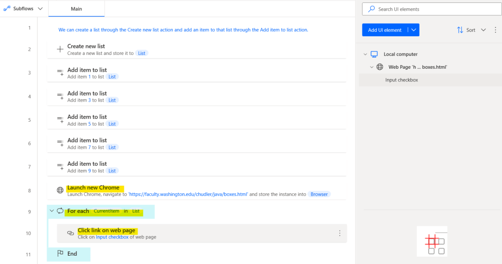 Using for each loop in Power Automate Desktop – PenBot_RPA