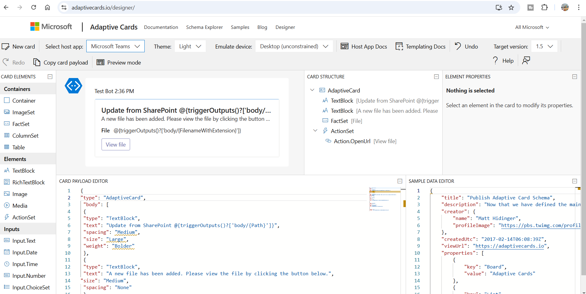 Notify a team of new SharePoint file/SharePoint list item – PenBot_RPA