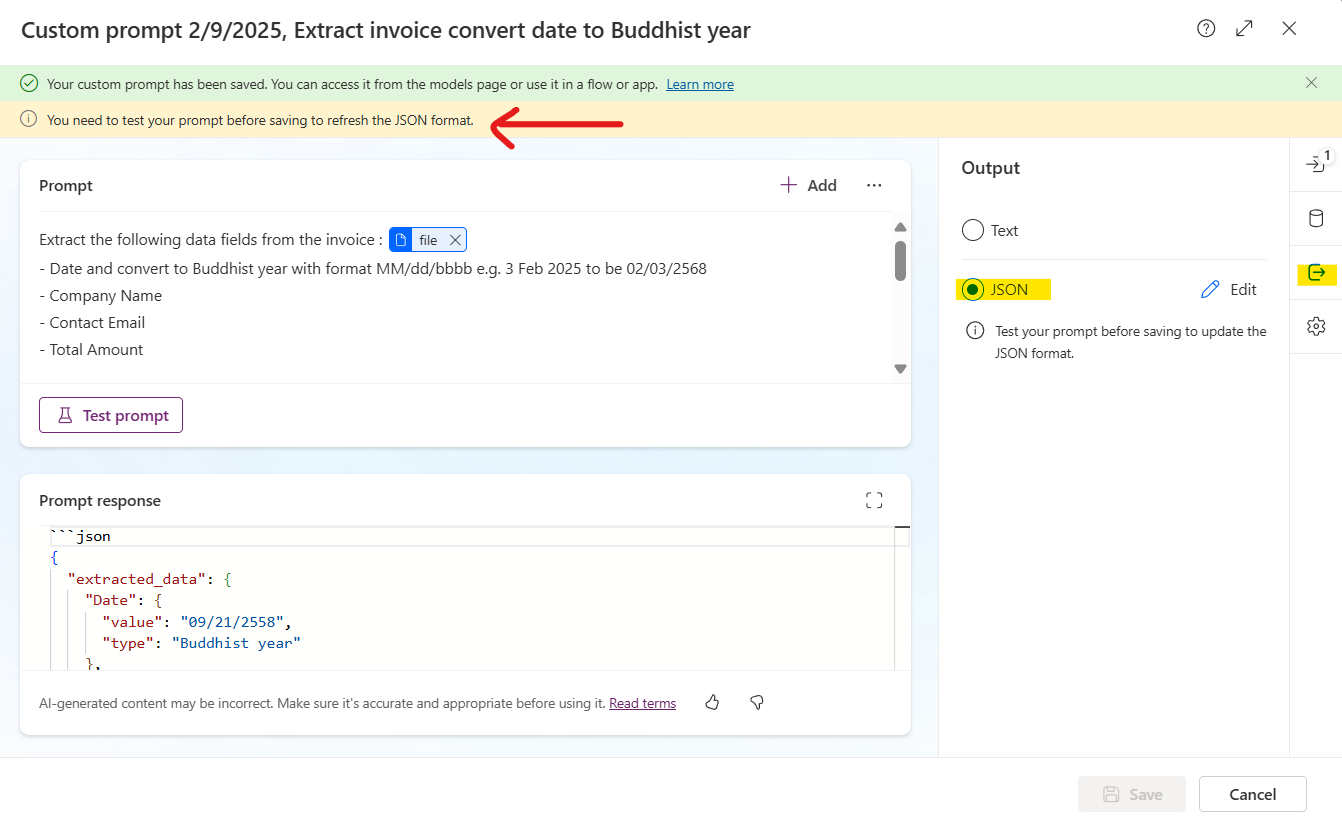 Extract invoice data with AI prompts and using RPA create transaction – PenBot_RPA