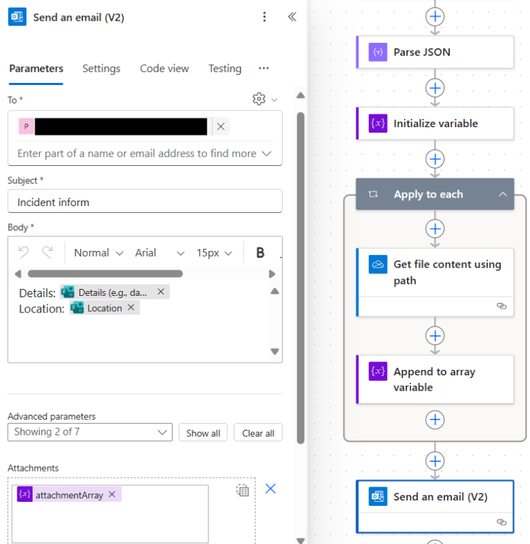 Send uploaded files from MS Form as email attachments – PenBot_RPA